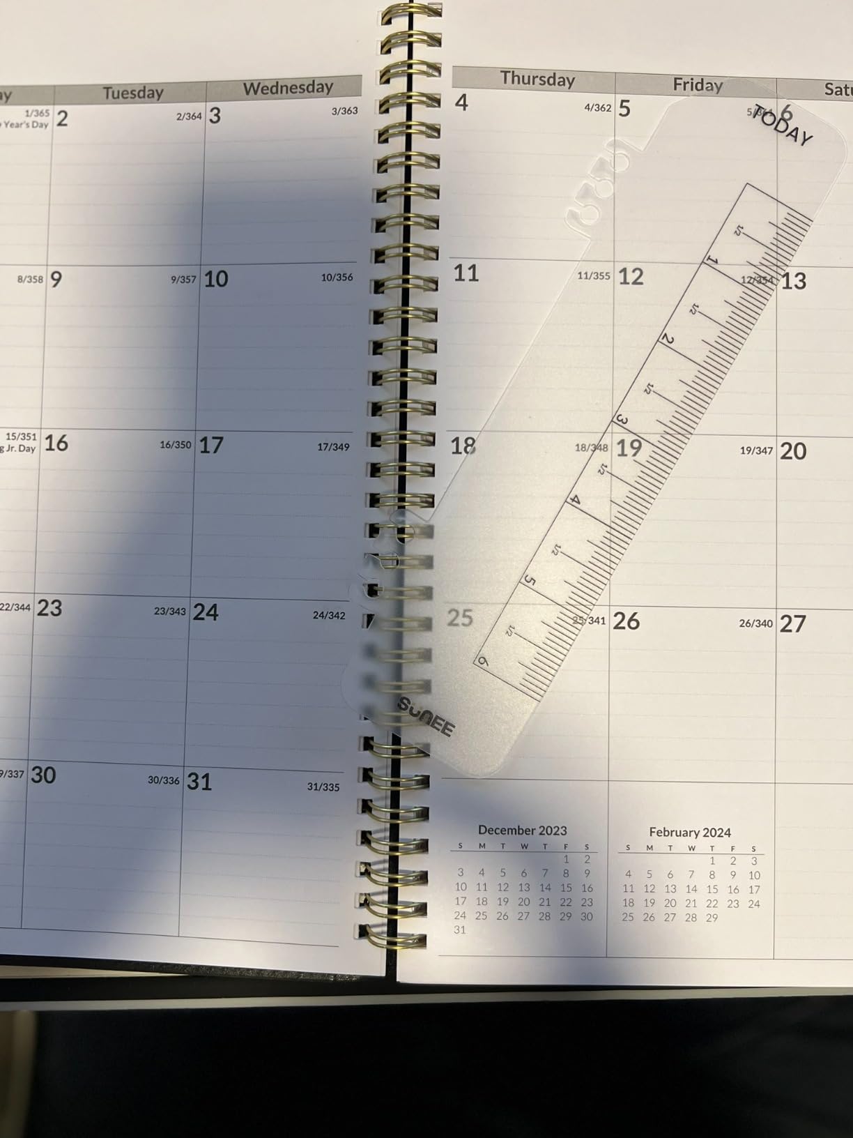 Amazon.com : SUNEE 2025 Weekly & Monthly Planner 9"x11.2"- 12 Month ...