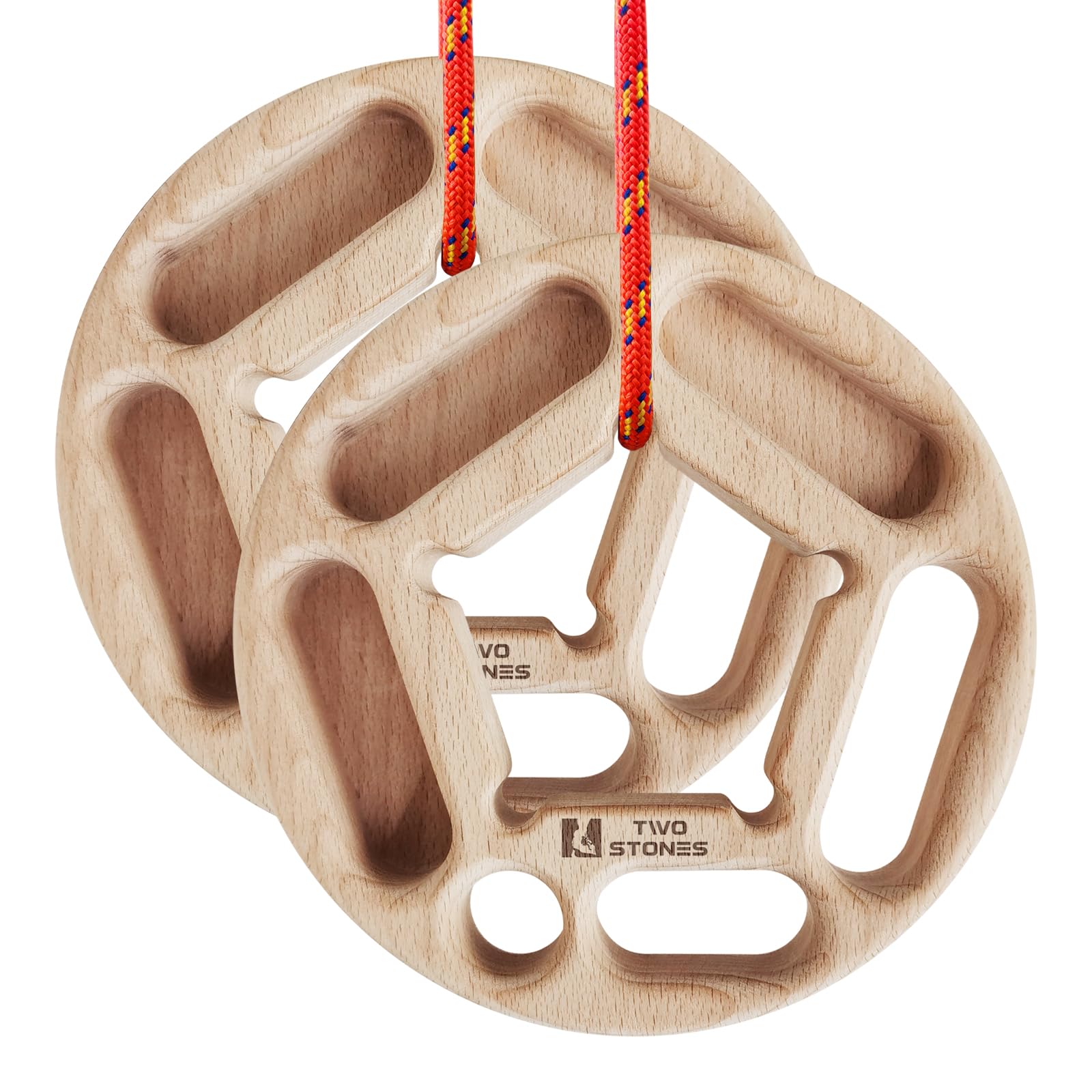 Amazon.com : TWO STONES Portable Hangboard Rock Climbing, Pull Up Rings ...