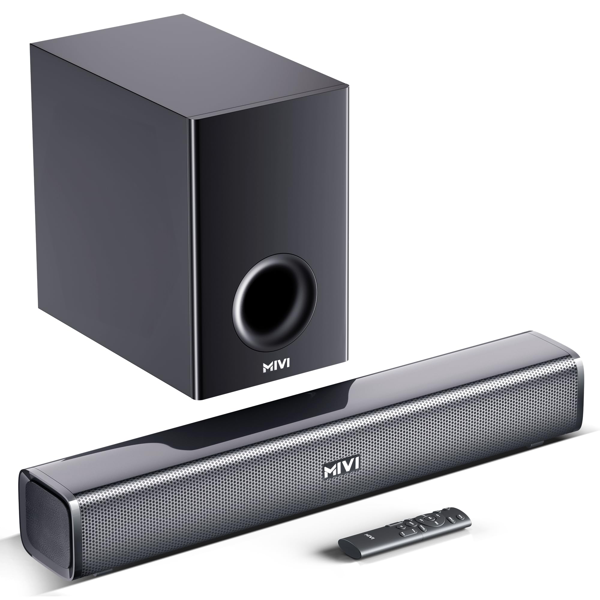 Mivi Fort H120 Soundbar, [Just Launched] 2.1 Channel, 2 in-Build ...
