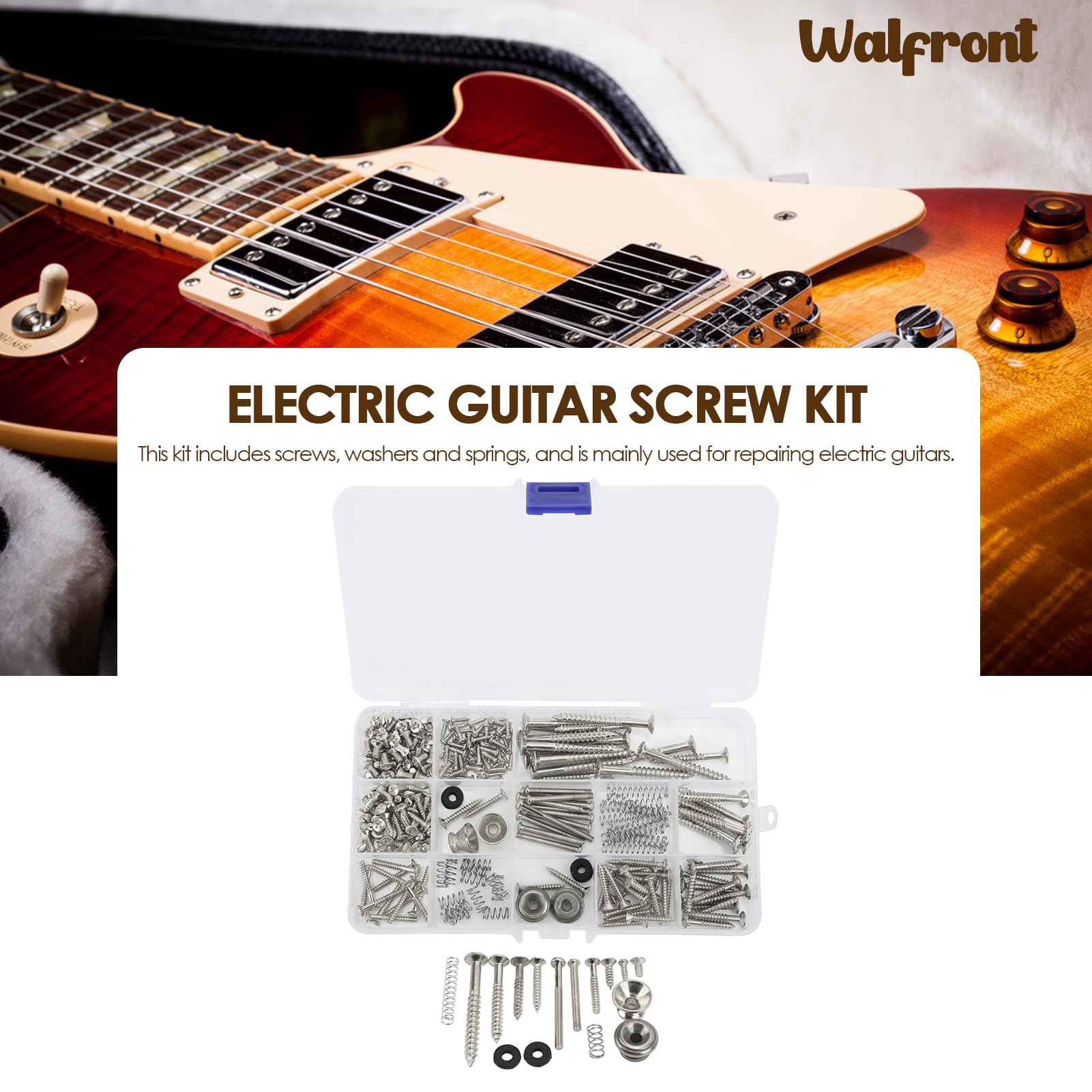 Snapklik.com : Walfront Guitar Screw Kit Multiple Sizes Guitar Metal ...