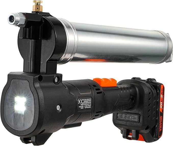 Amazon.com: VEVOR Cordless Grease Gun, 10,000 PSI, 20-Volt, Electric ...