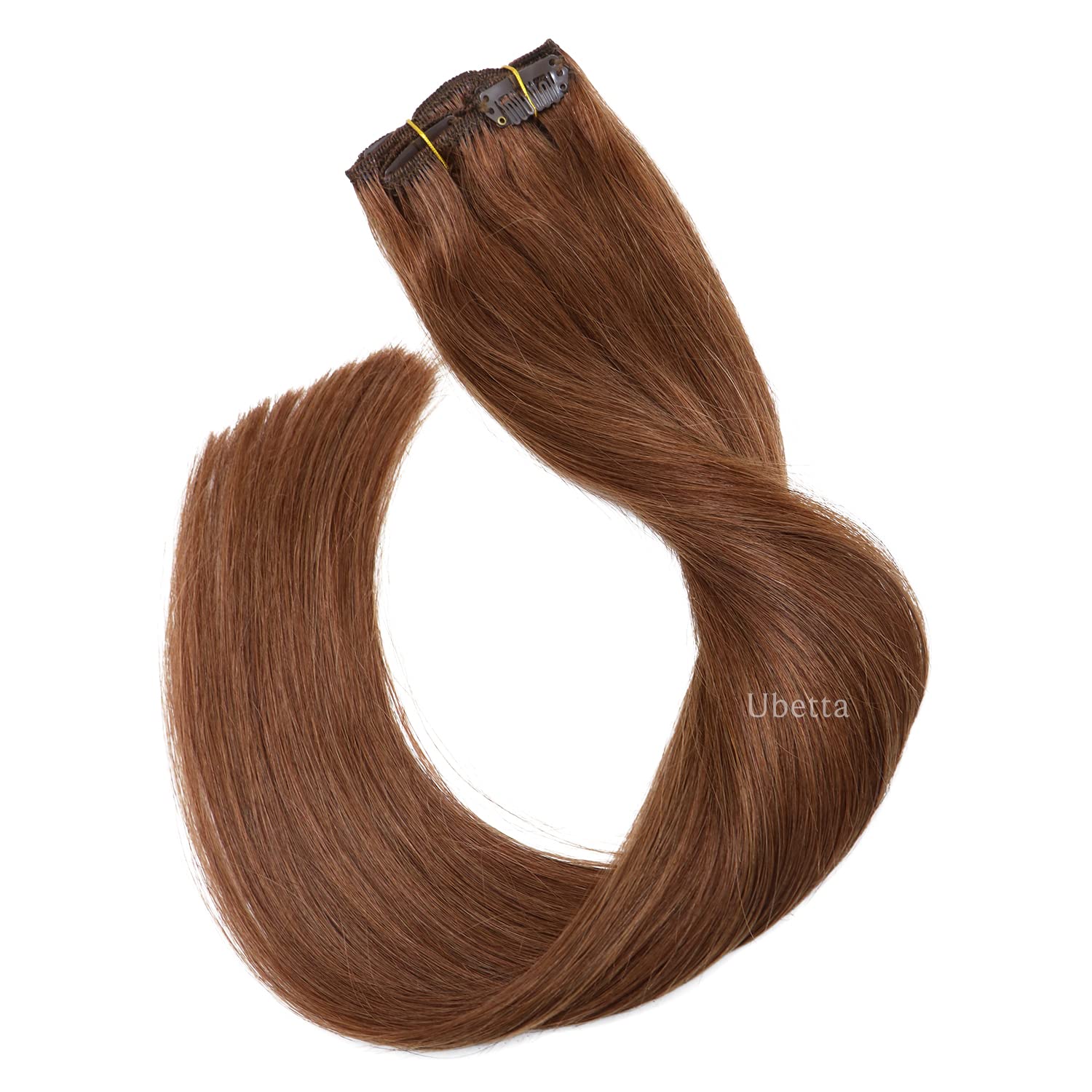 Extensiones de cabello humano real con clip, de 12 pulgadas ...
