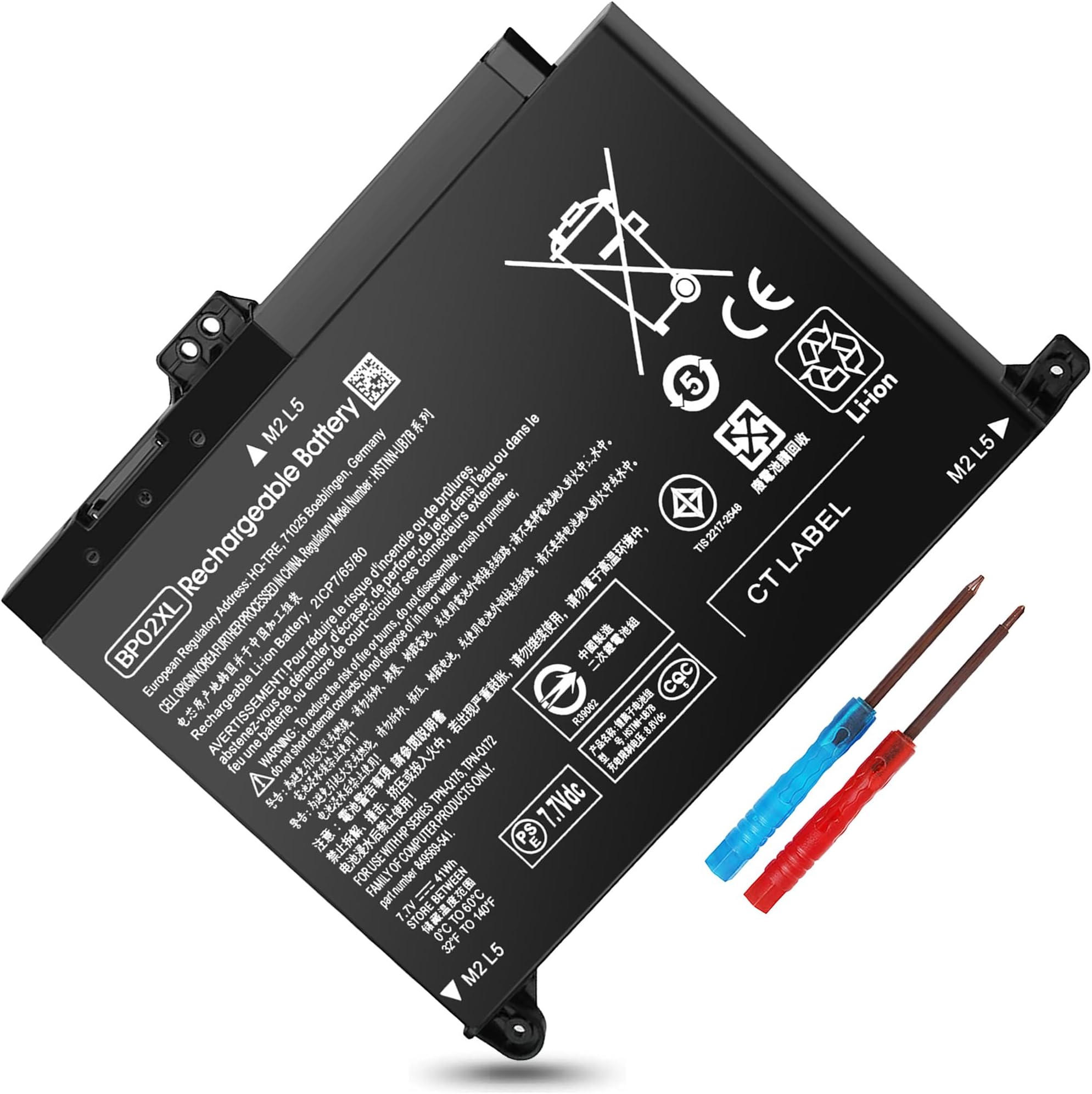 Amazon.com: BP02XL Laptop Battery for HP Pavilion PC 15 15T-AU 15Z ...