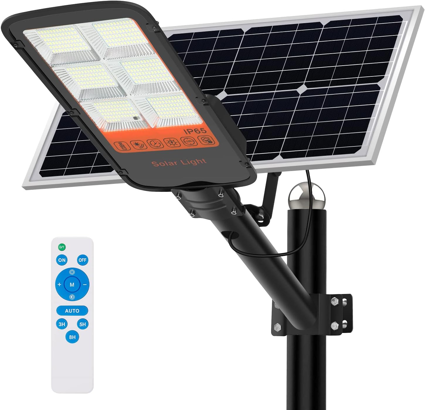 Juyace 600W Solar Street Lights Outdoor IP65 Waterproof, Led Street ...