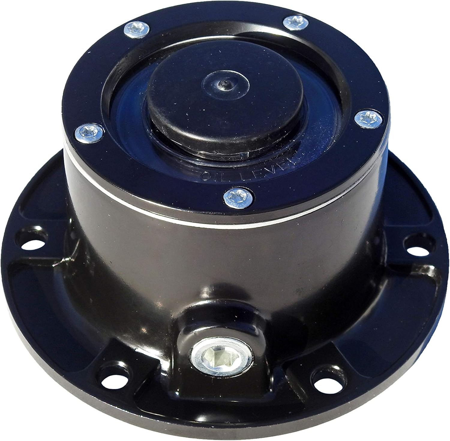 Amazon.com: Road King Truck Parts Standard Aluminum Black Steer Hub Cap ...