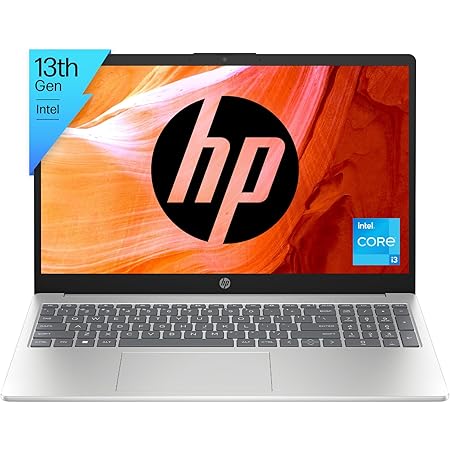HP Laptop 15, 13th Gen Intel Core i3-1315U, 15.6-inch (39.6 cm), FHD, 8GB DDR4, 512GB SSD, Thin ...