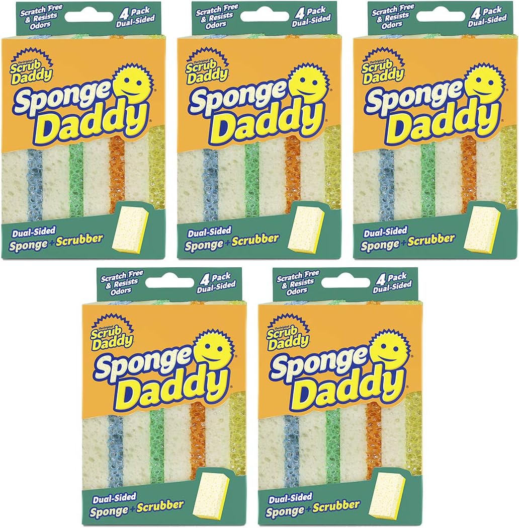 Scrub Daddy Modelo Scrub Mommy Fibra+Esponja Paquete de 6 Pzas : Amazon ...