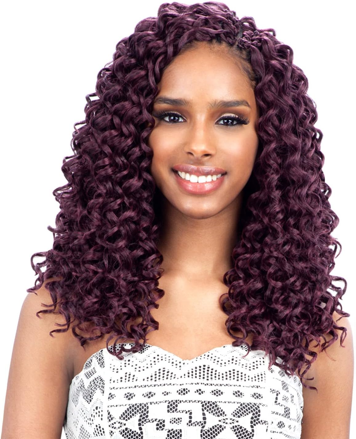 Amazon.com : GOGO CURL 12 (1B Off Black) - Freetress Synthetic Braid ...
