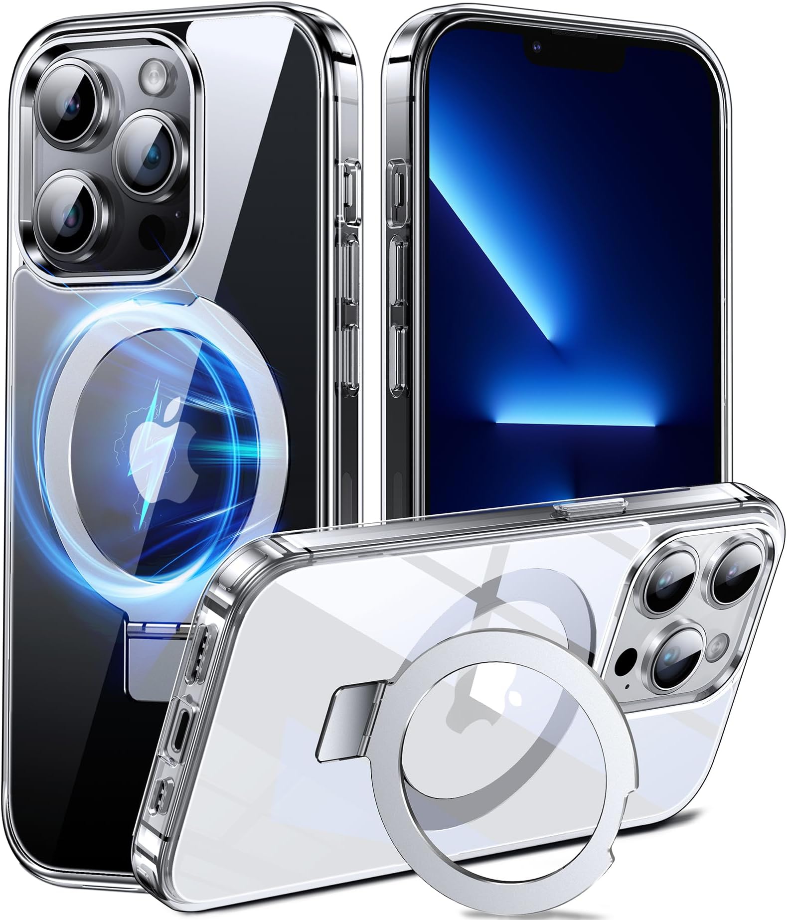 Amazon.com: Temdan Magnetic for iPhone 14 Pro Case Clear, [Built in ...