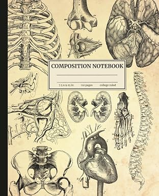Composition Notebook: Vintage Human Anatomy | Unique Medical ...