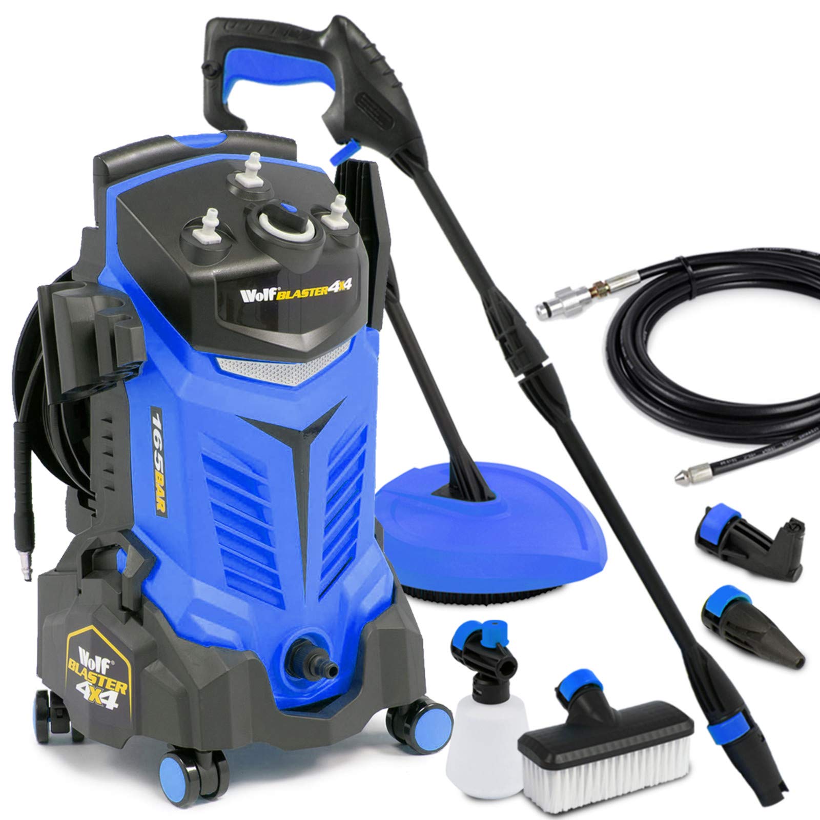 Buy Wolf Blaster Blue 4x4 Pro Electric Pressure Washer 165BAR 2393psi