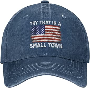 POLITIFAN Try That in Small Towna Hat Women Baseball Caps Trendy Hat at ...