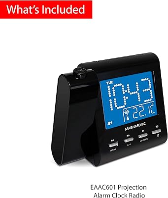 Amazon.com: AcuRite 13024 Atomic Dual Alarm Clock with USB Charging ...