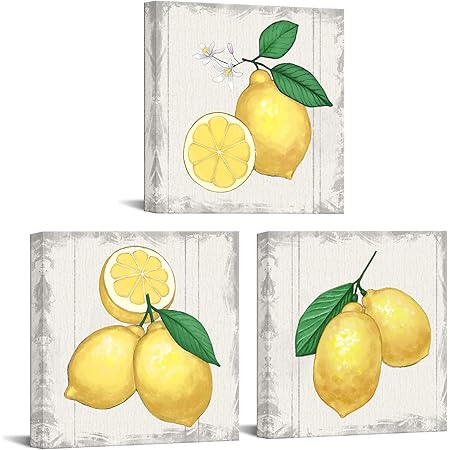 Amazon.com: Eidolon Lemon Room Decor Vintage Metal Signs Wall Decor ...