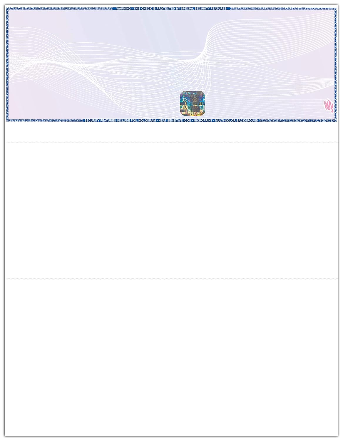 EZ Checks High Security Check Paper with Hologram & 20 Security ...