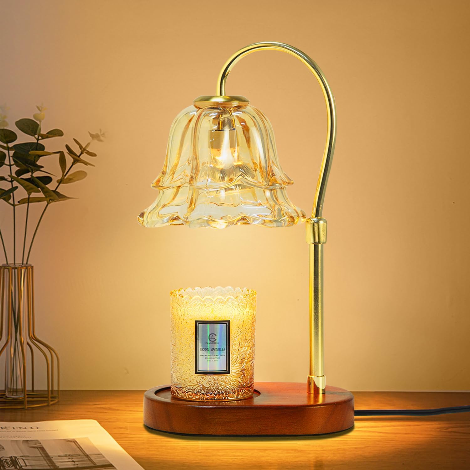 Amazon.com: URBANVISTA Candle Warmer Lamp with Timer, Dimmable Candle ...