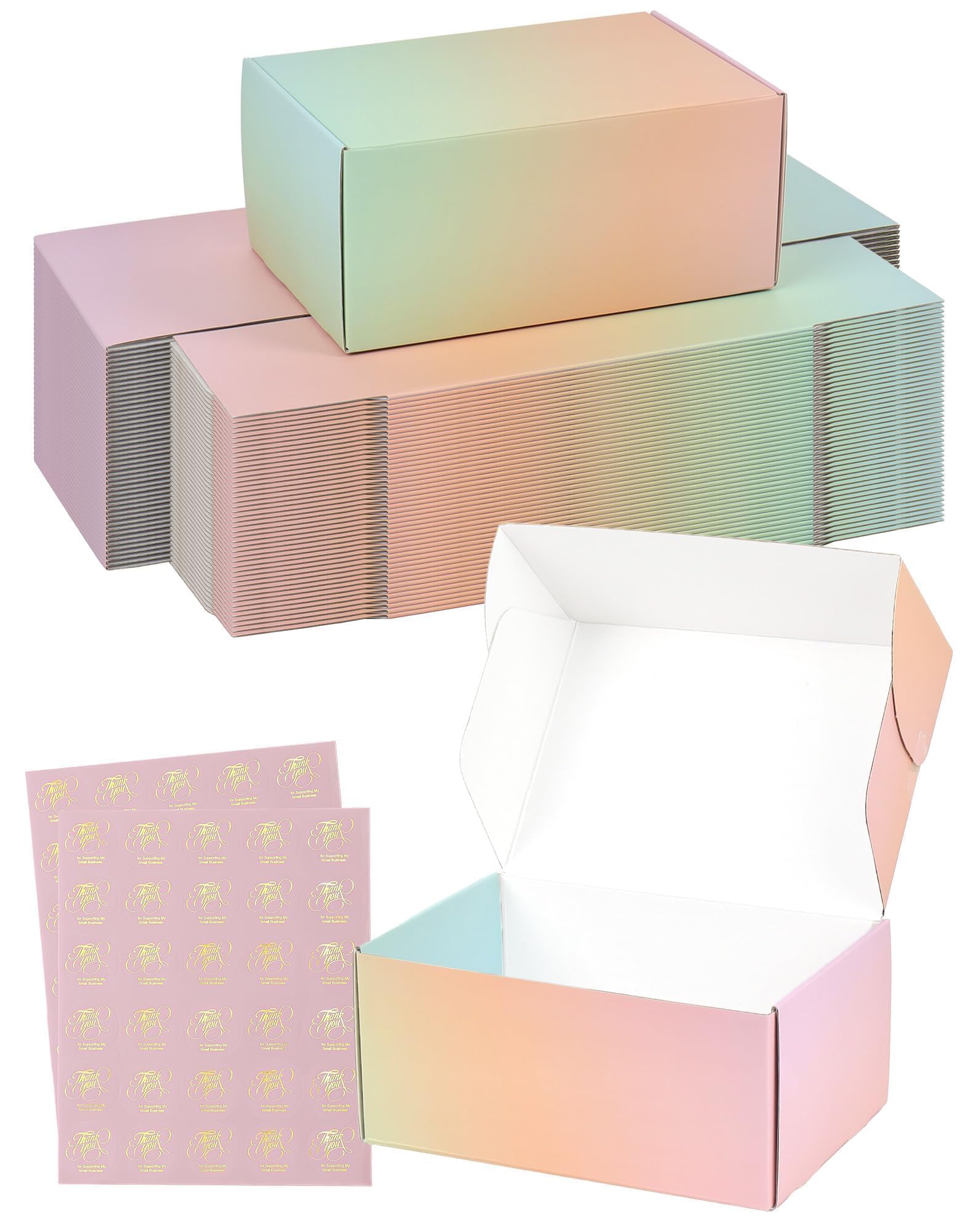 Amazon.com: Small Colored Shipping Boxes, 9x6x4 Inch Cute Packaging Box ...