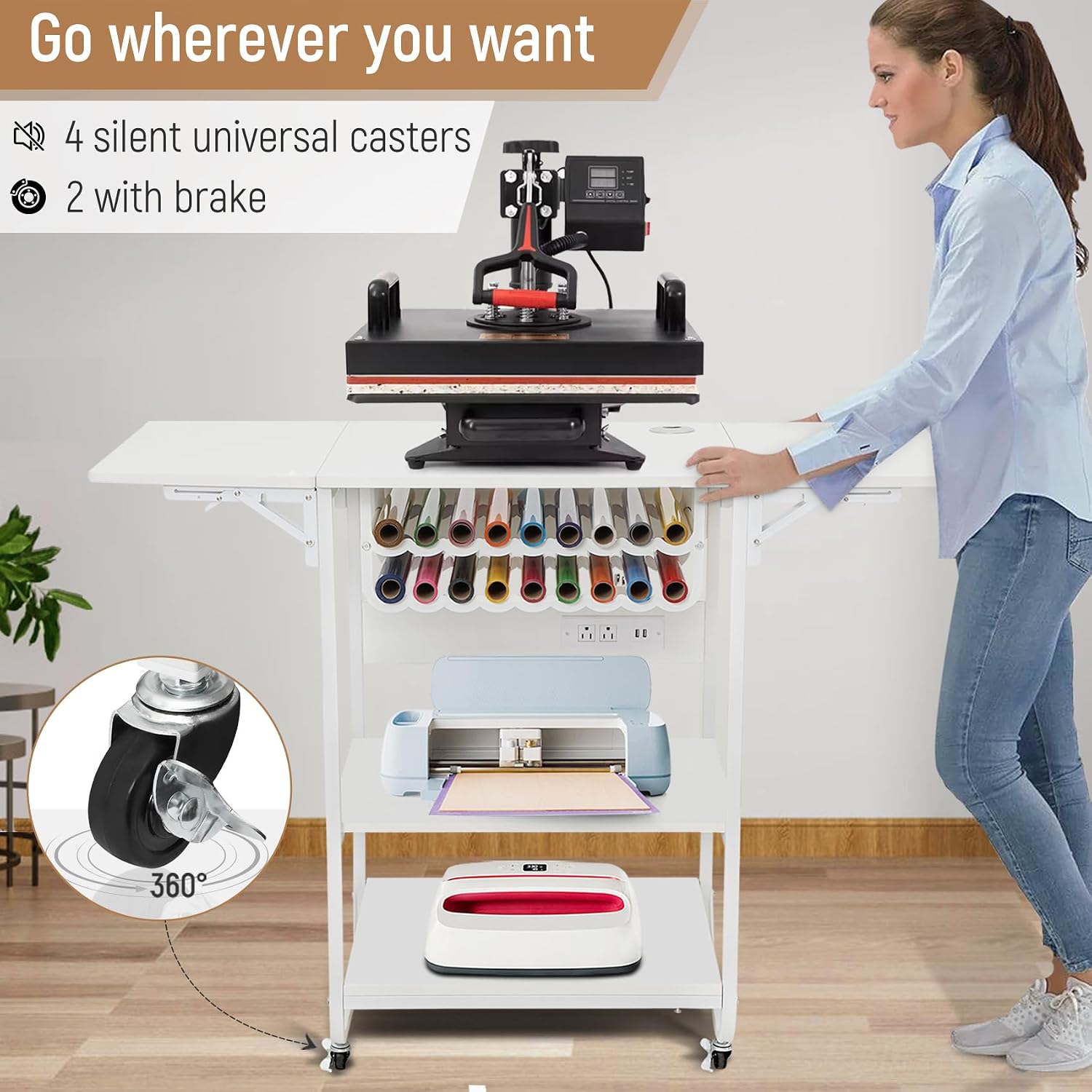 Movable Heat Press Table, Foldable Heat Transfer Australia | Ubuy