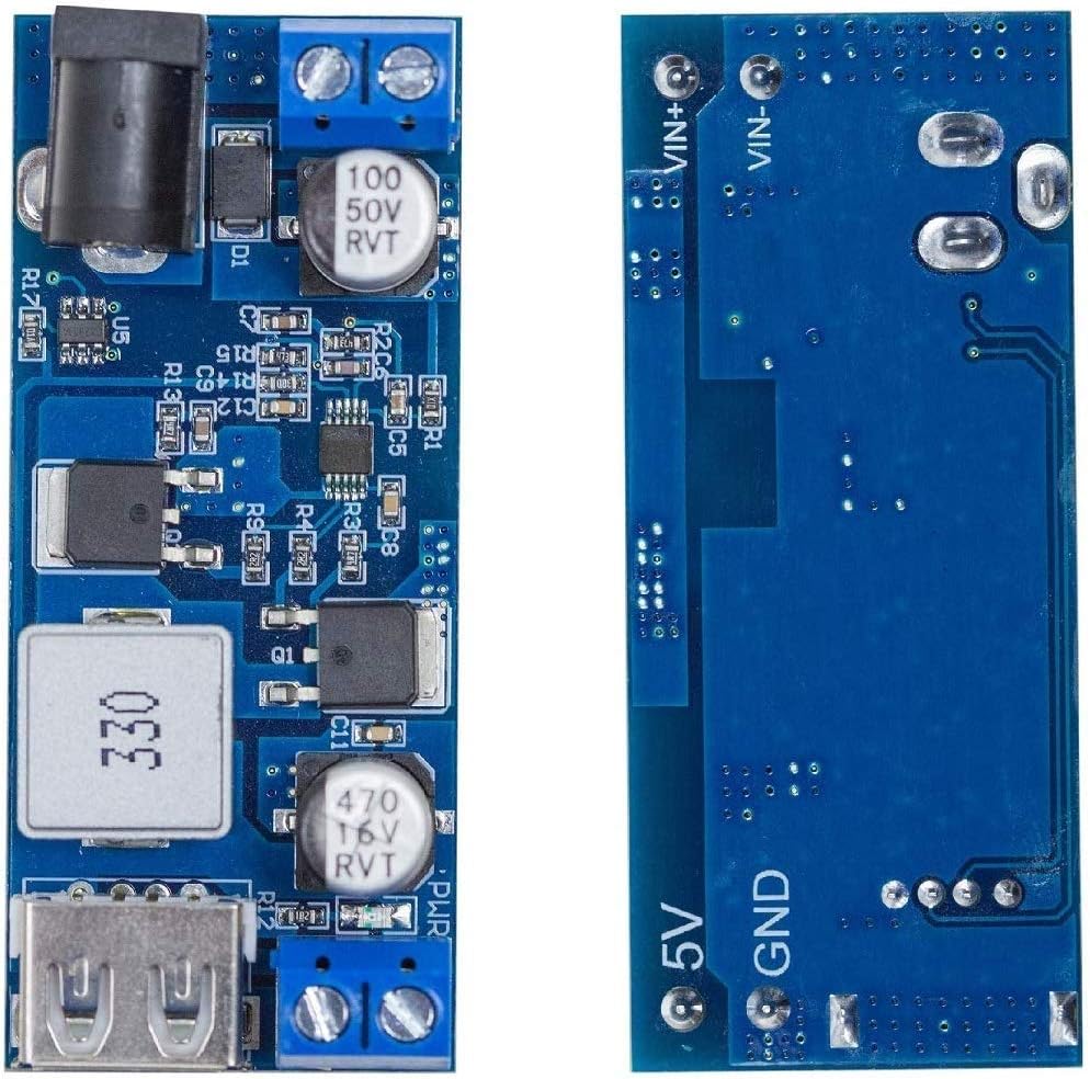 ARCELI DC 6V 9V 12V 24V to DC 5V 5A Buck Converter Module, 9-36V Step ...