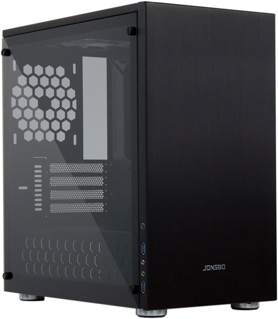 Jonsbo C3 Plus Mid Tower Gaming Case - Black USB 3.0: Amazon.co.uk ...