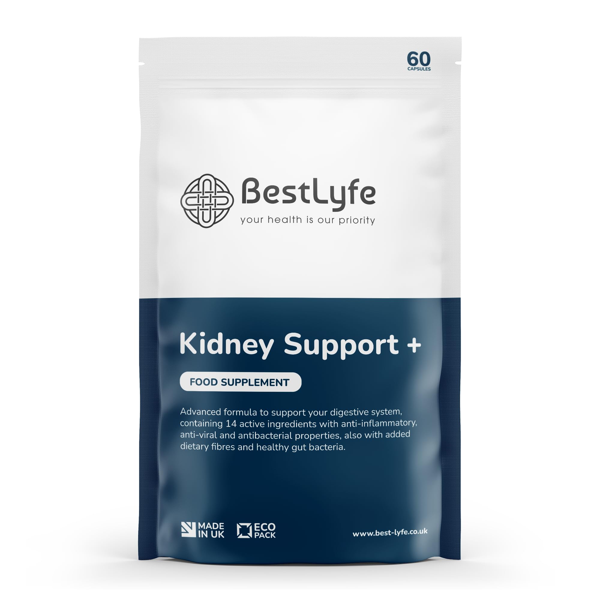 BestLyfe Kidney Support | 60 Capsules | Liver & Kidney Supplement ...