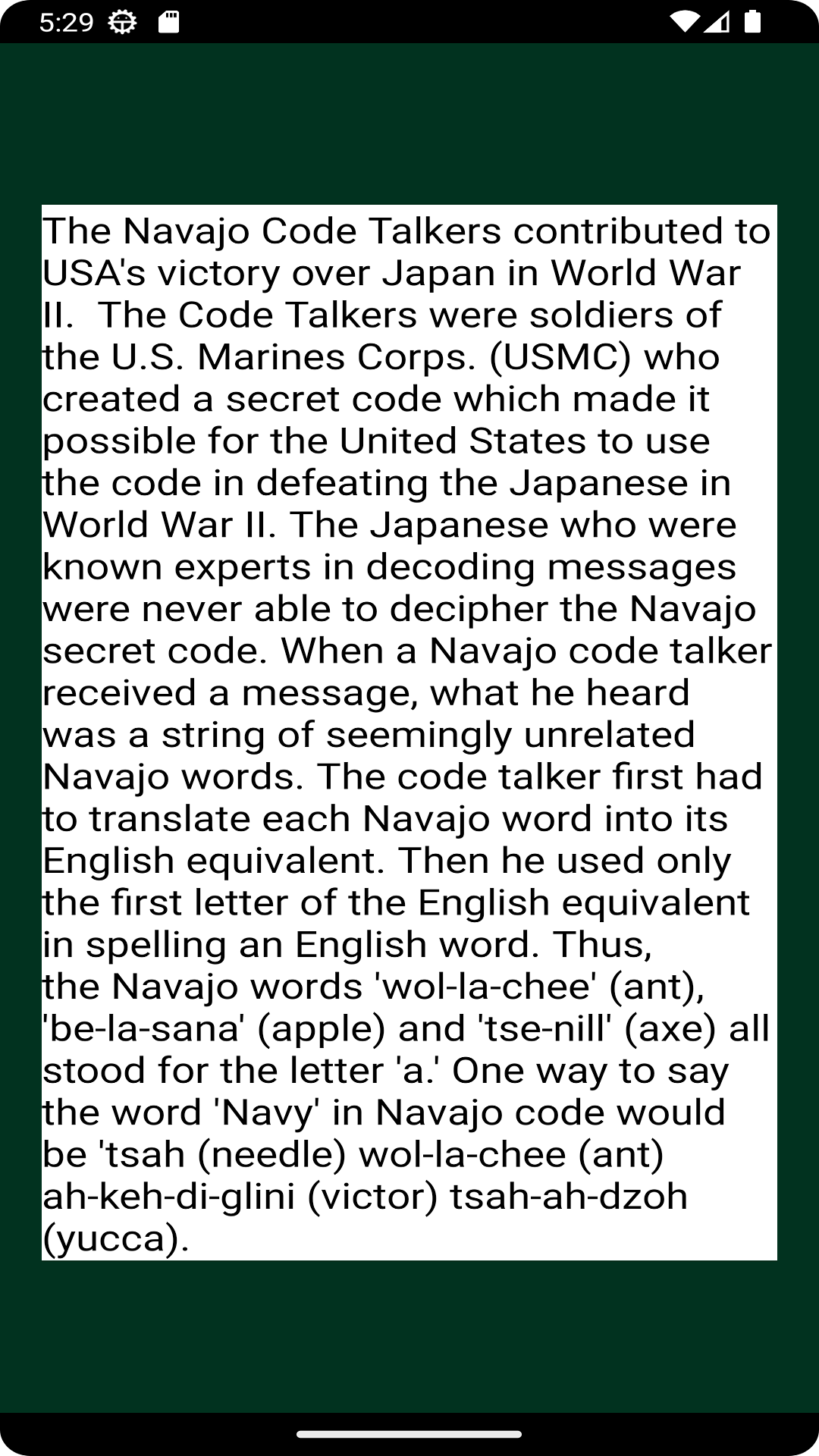 Navajo Code Talkers: Native Tribal Indian Language:Amazon.de:Appstore ...