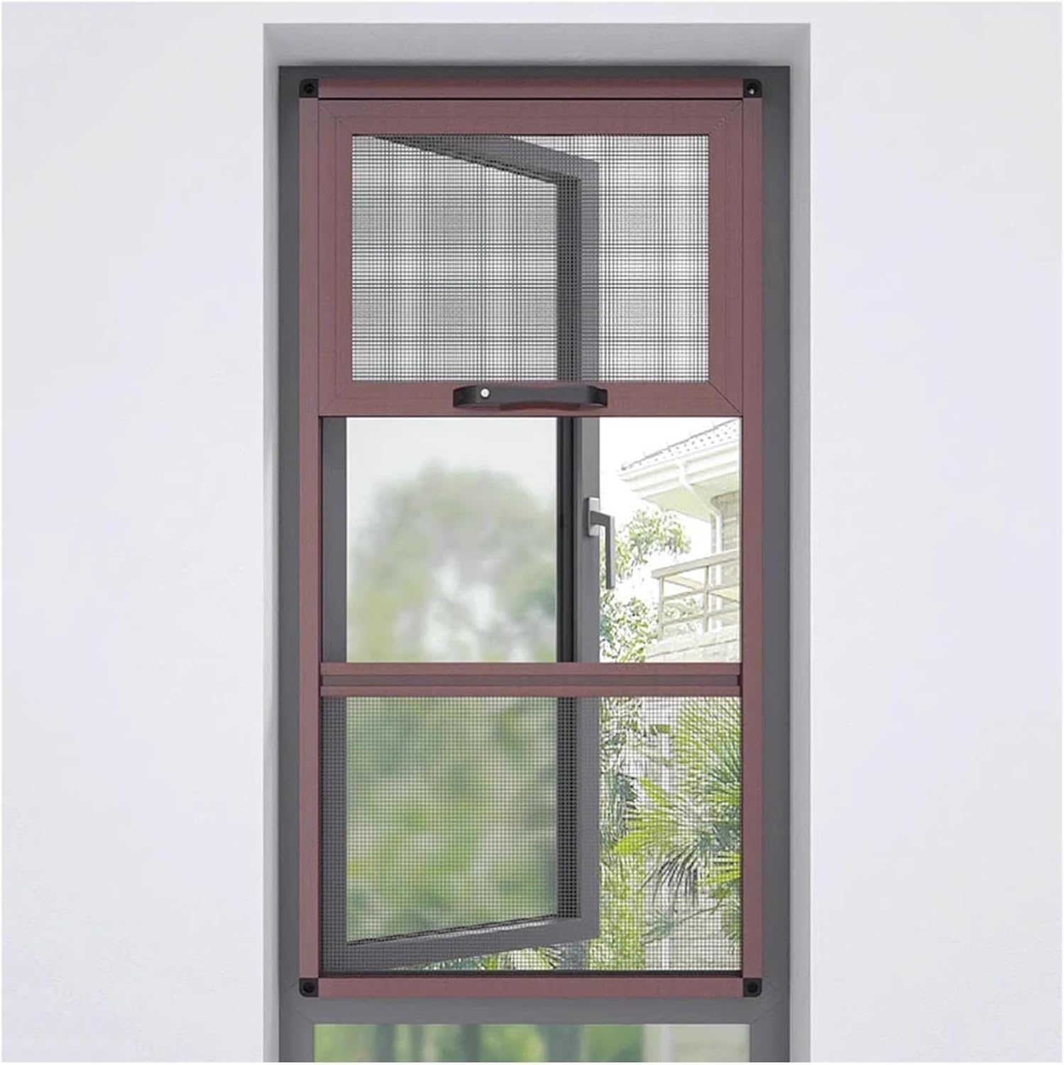 Expandable Window Screen for Child Safety, Adjustable Mesh Guard with ...
