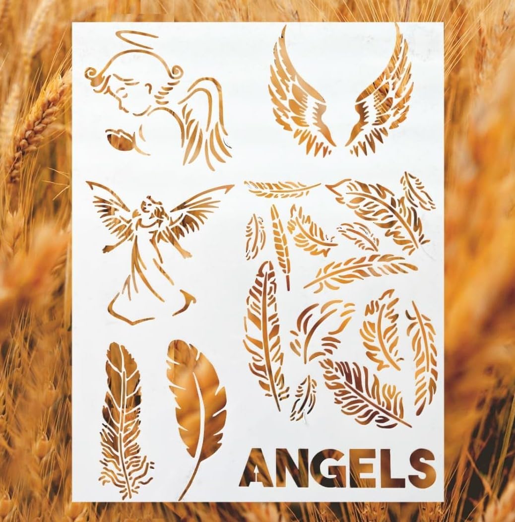 Christmas Angel Stencil Template