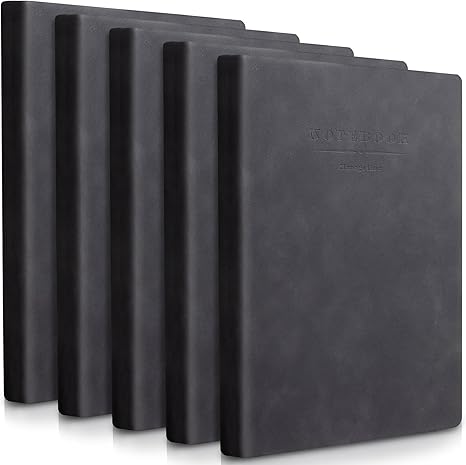 Amazon.com : SATINIOR 5 Pack A4 Notebooks Large Journal 360 Pages ...