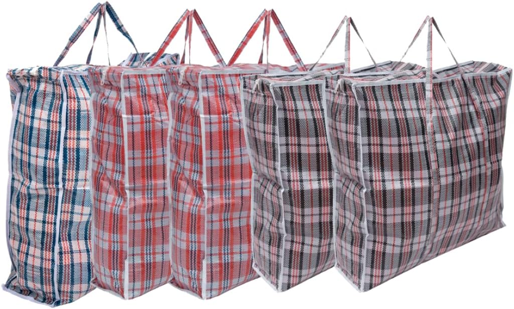 REQUISITE NEEDS 5 PACK Strong Extra large Jumbo Storage Laundry zipped ...