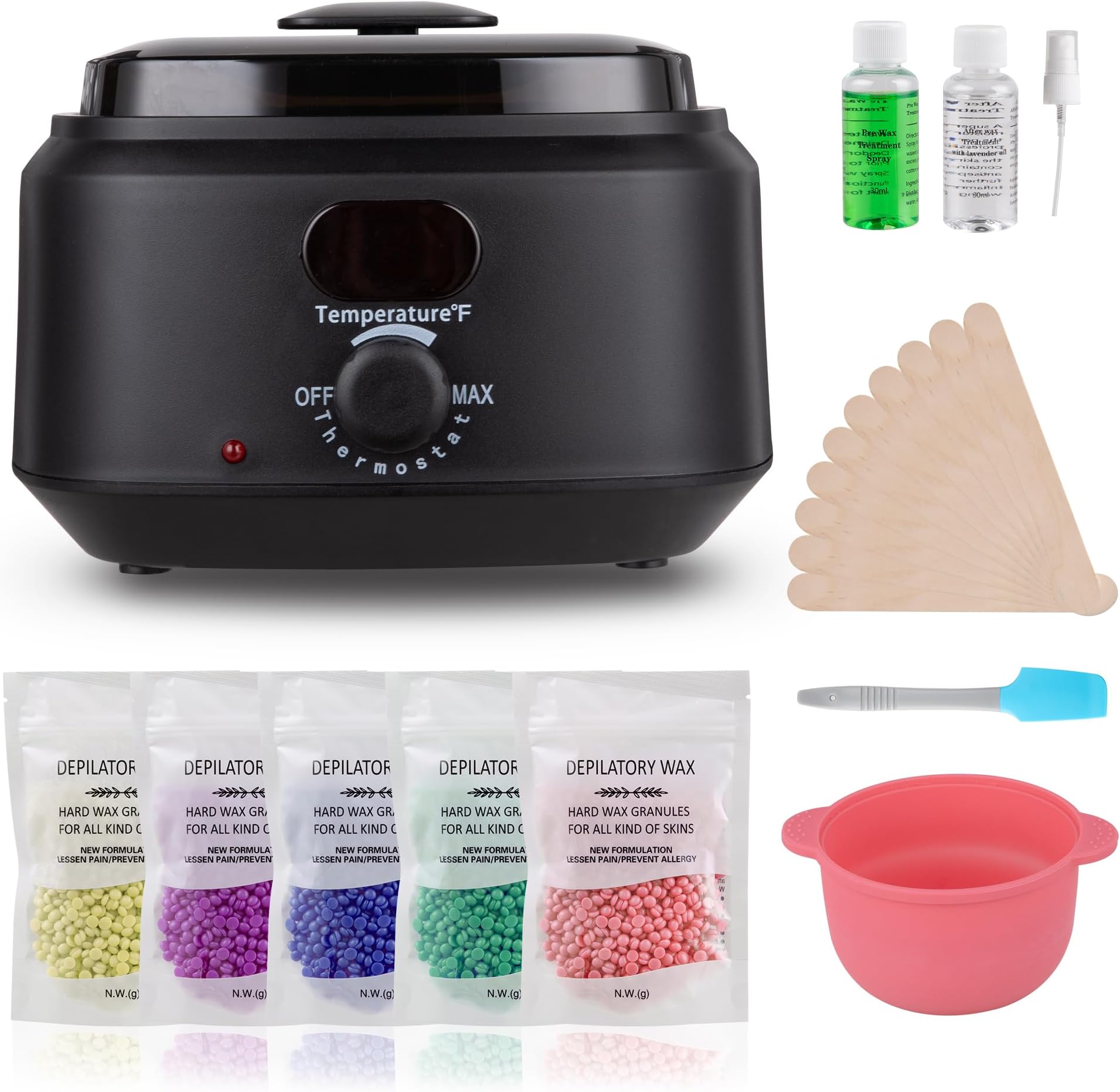 Amazon.com: Sunvivi Waxing Kit, Brazilian Wax Warmer for Hair Removal ...