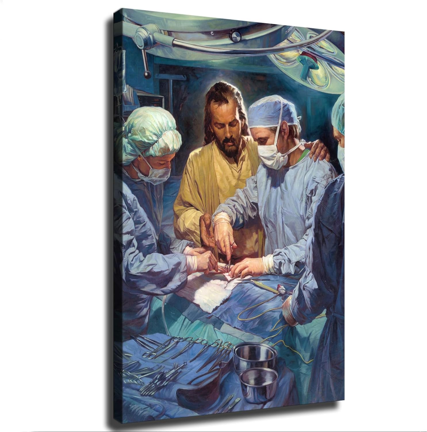 Amazon.com: Surgeon Jesus Blessed Operation Posters Canvas Print Wall ...