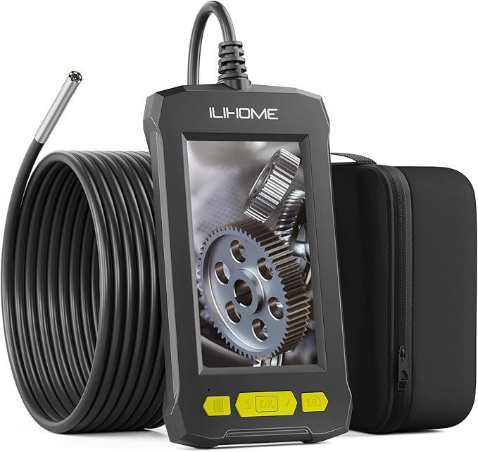 3.9mm Industiral Endoscope ILIHOME 1080P HD Borescope Inspection Camera ...