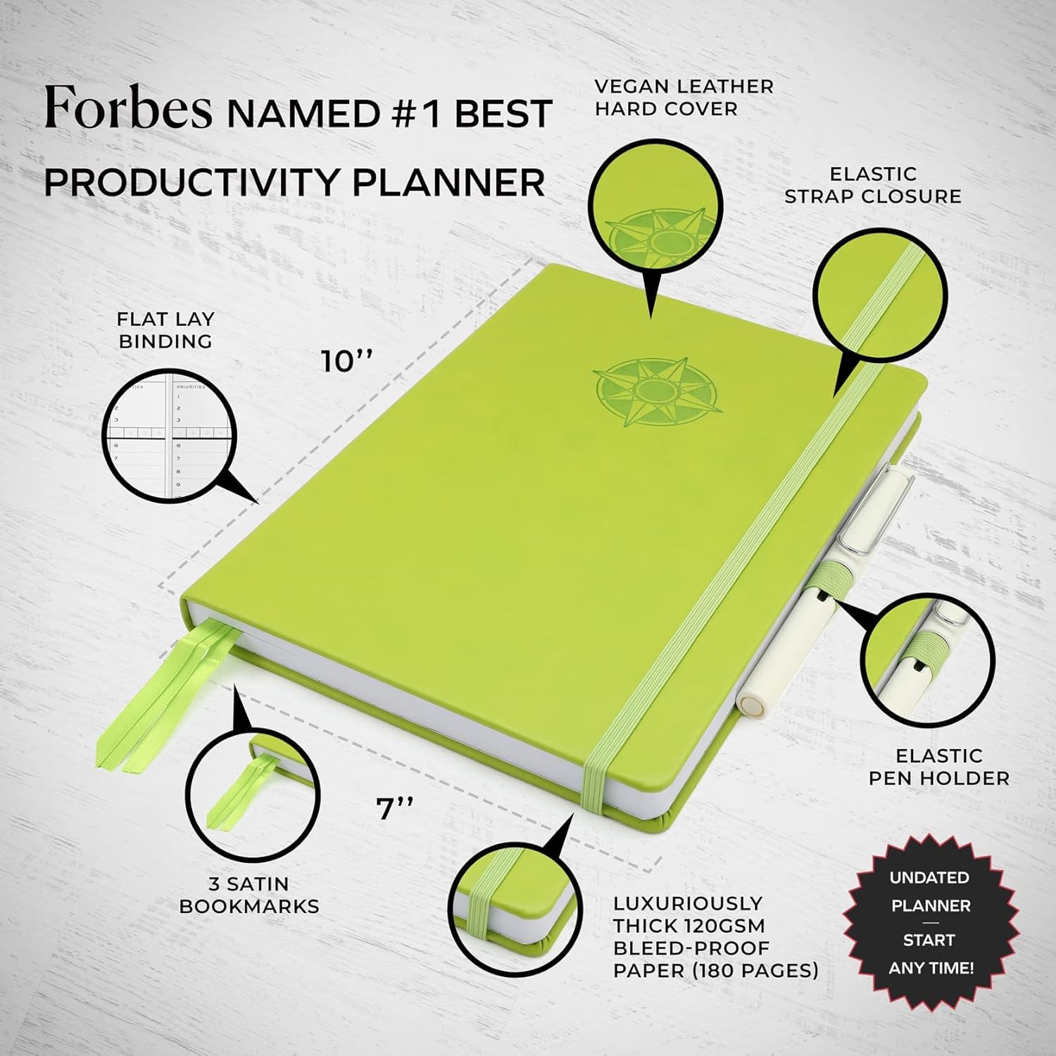 Smart Planner Pro – Undated Daily Planner – Medium B5 – Achieve Goals ...