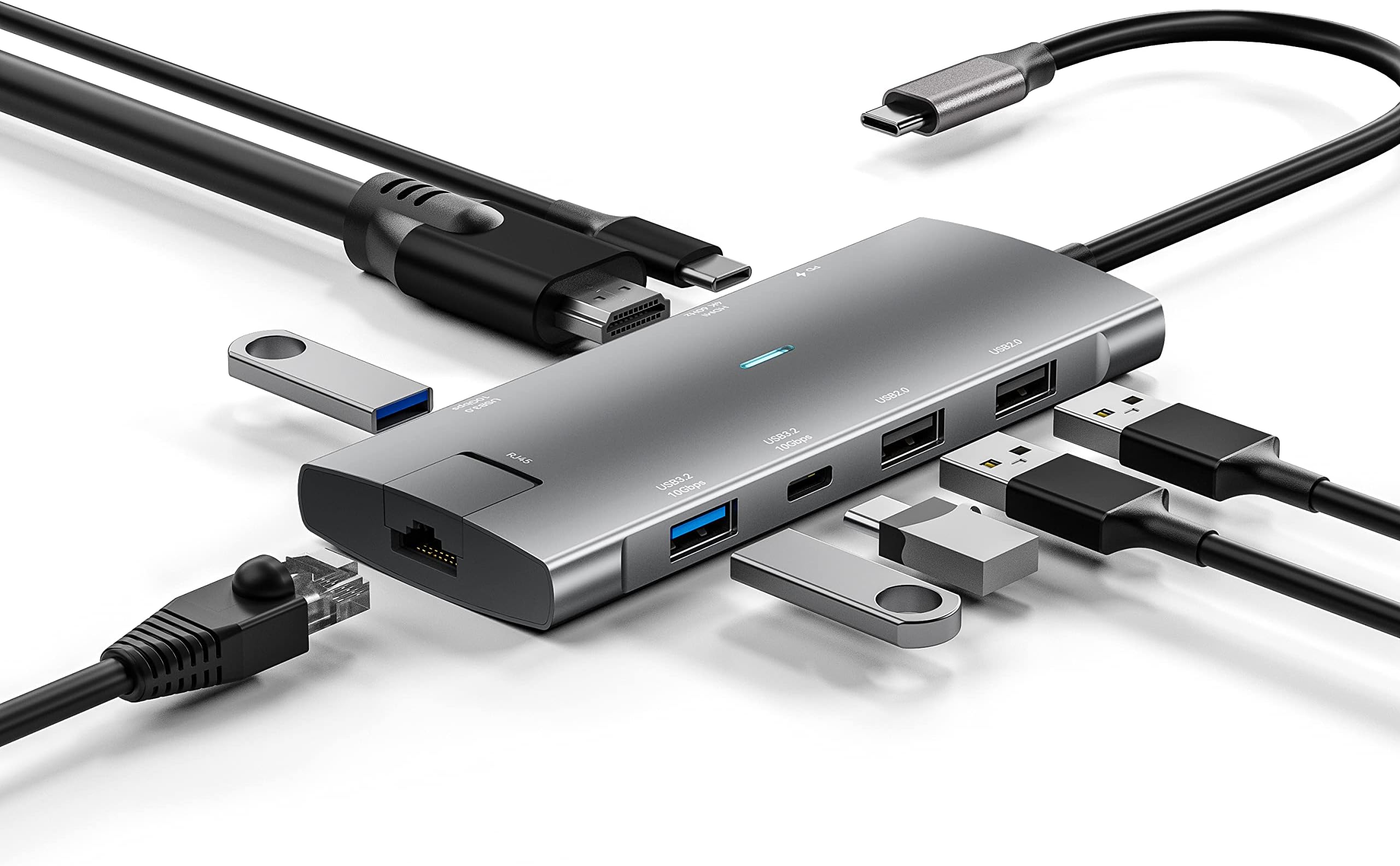 Amazon.com: Inateck HDMI Docking Station 4K 60Hz, USB C Video+Data ...