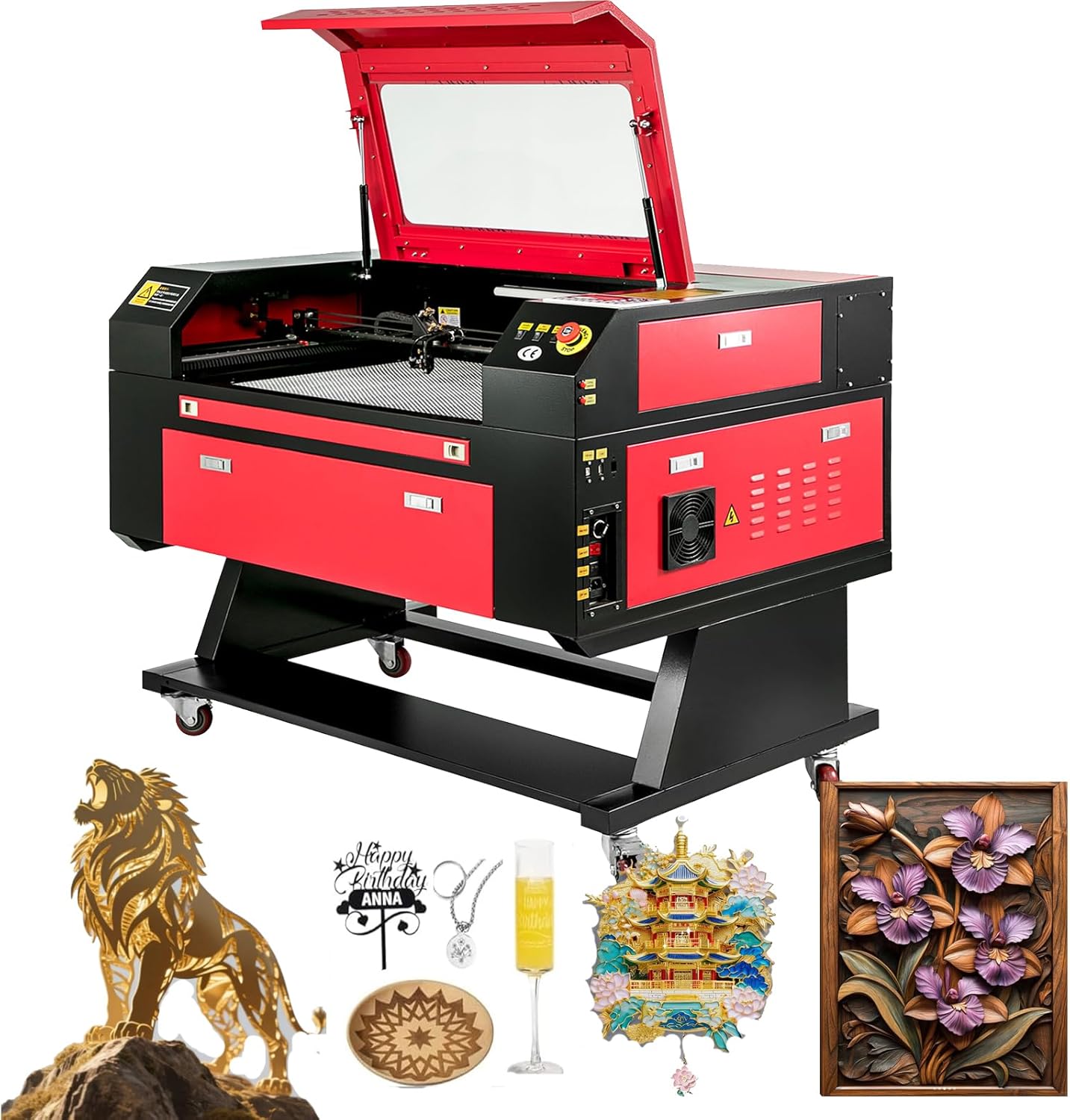 Amazon.com: CO2 Laser Engraver 80W with Bracket, 28" x 20" Laser Cutter ...