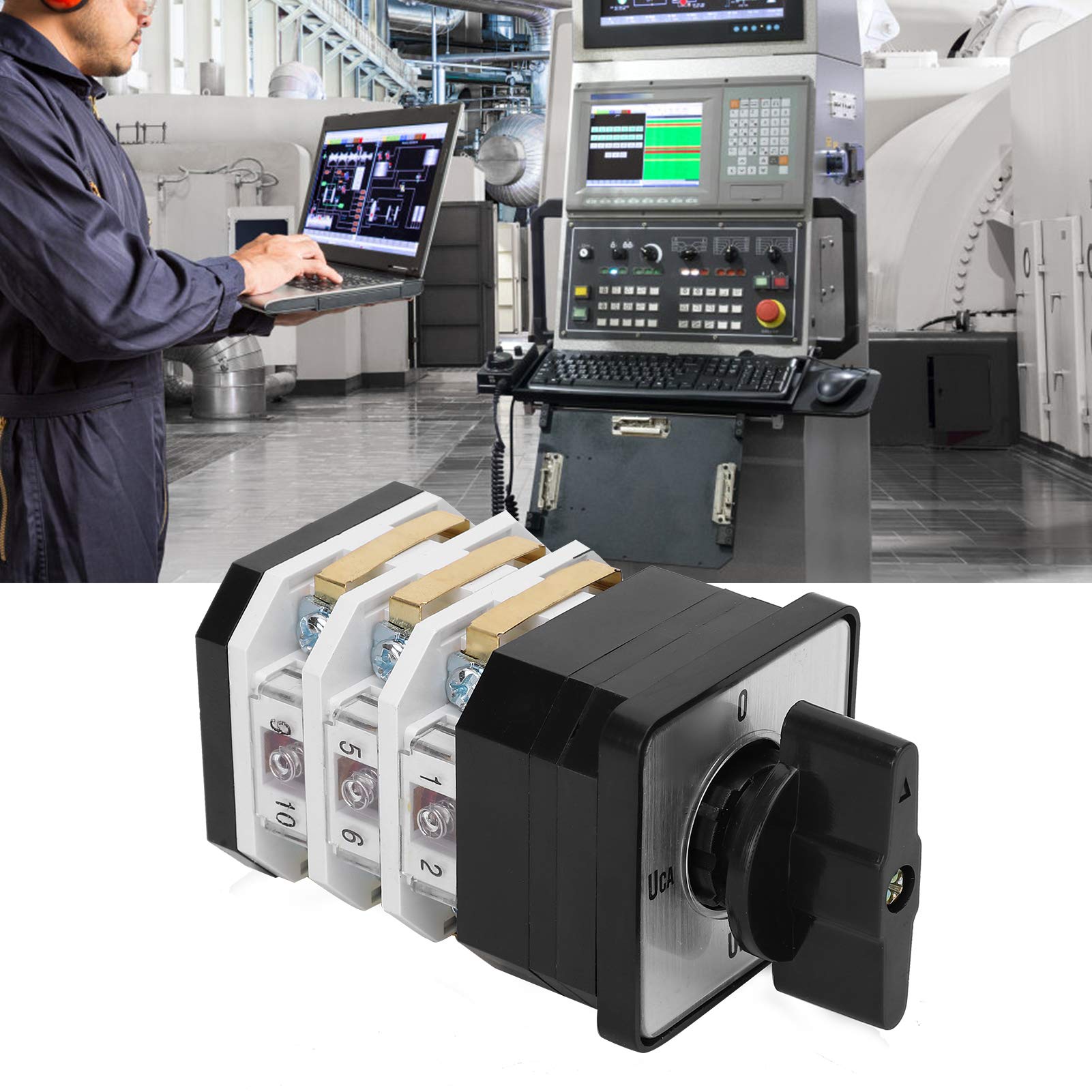 Buy Switch, 220V‑380V 16A 4 Positions Changeover Switch, LW12D‑16YH3/3 ...