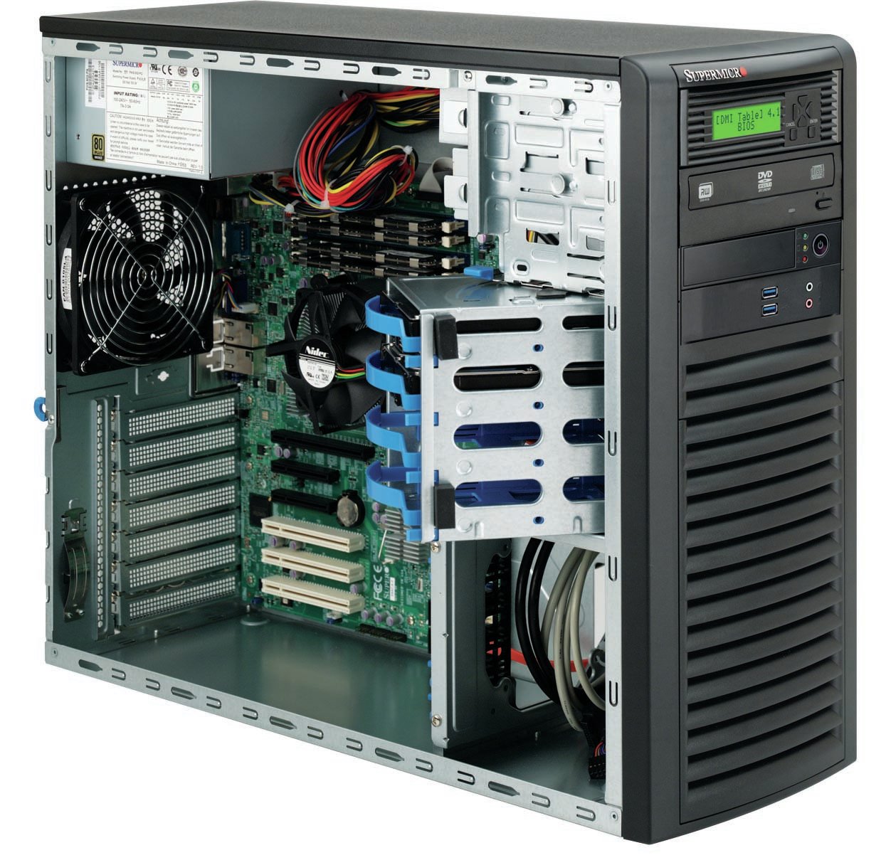 Buy Supermicro SuperChassis CSE-732D3-903B 900W Mid-Tower Server ...