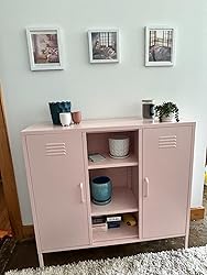 Amazon.com: REALROOMS Shadwick 2 Door Metal Locker Accent Storage ...