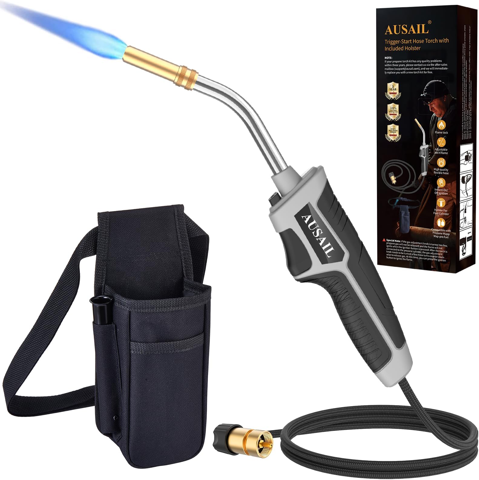 Amazon.com: Propane Torch Kit,Mapp Map Gas Torch with Included Holster ...