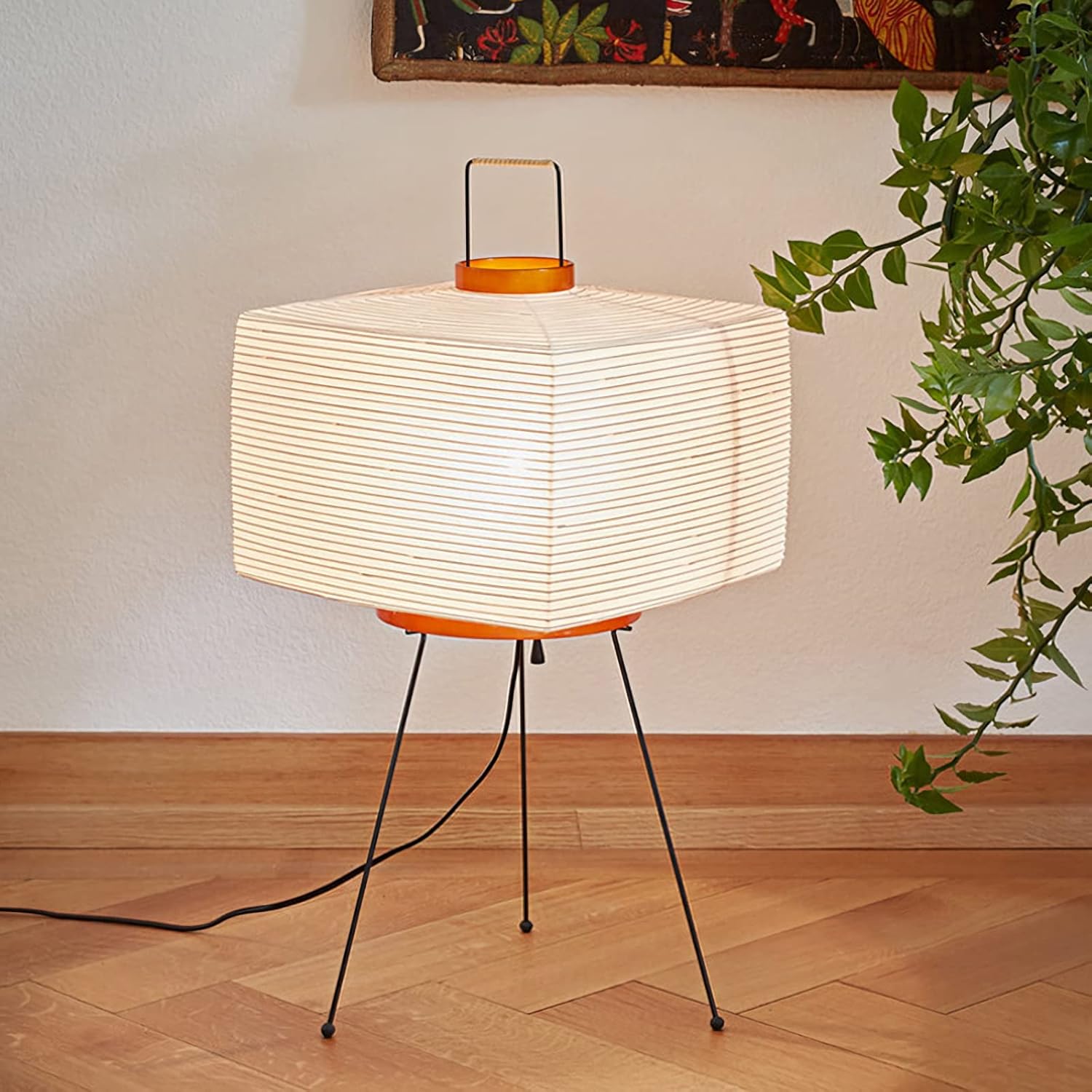 White Paper Floor Lamp,Japanese Lantern Floor Lamp，Handmade Paper Lamp ...