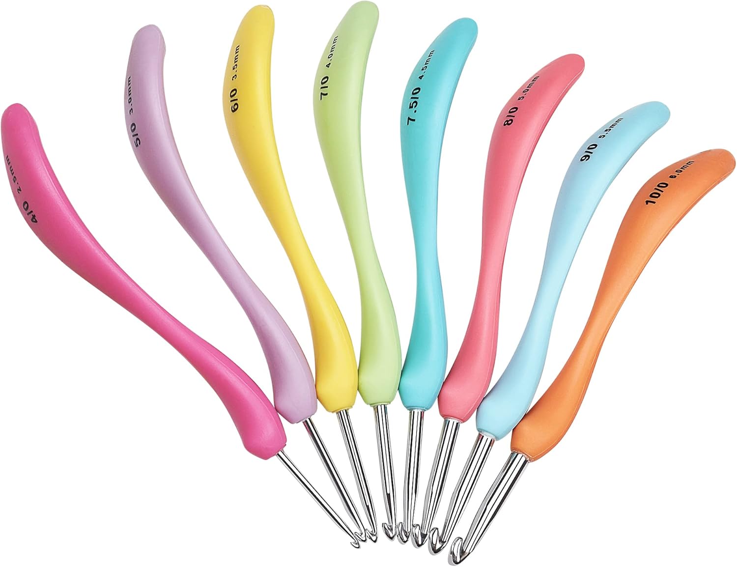 Amazon.com: Coopay Crochet Hooks Ergonomic Grip, Large Curved Handle ...