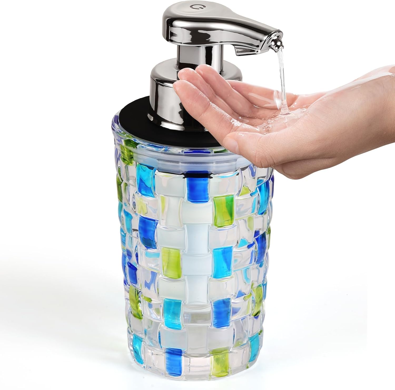 Amazon.com: Automatic Soap Dispenser, Glass Liquid Hand Soap Dispenser ...