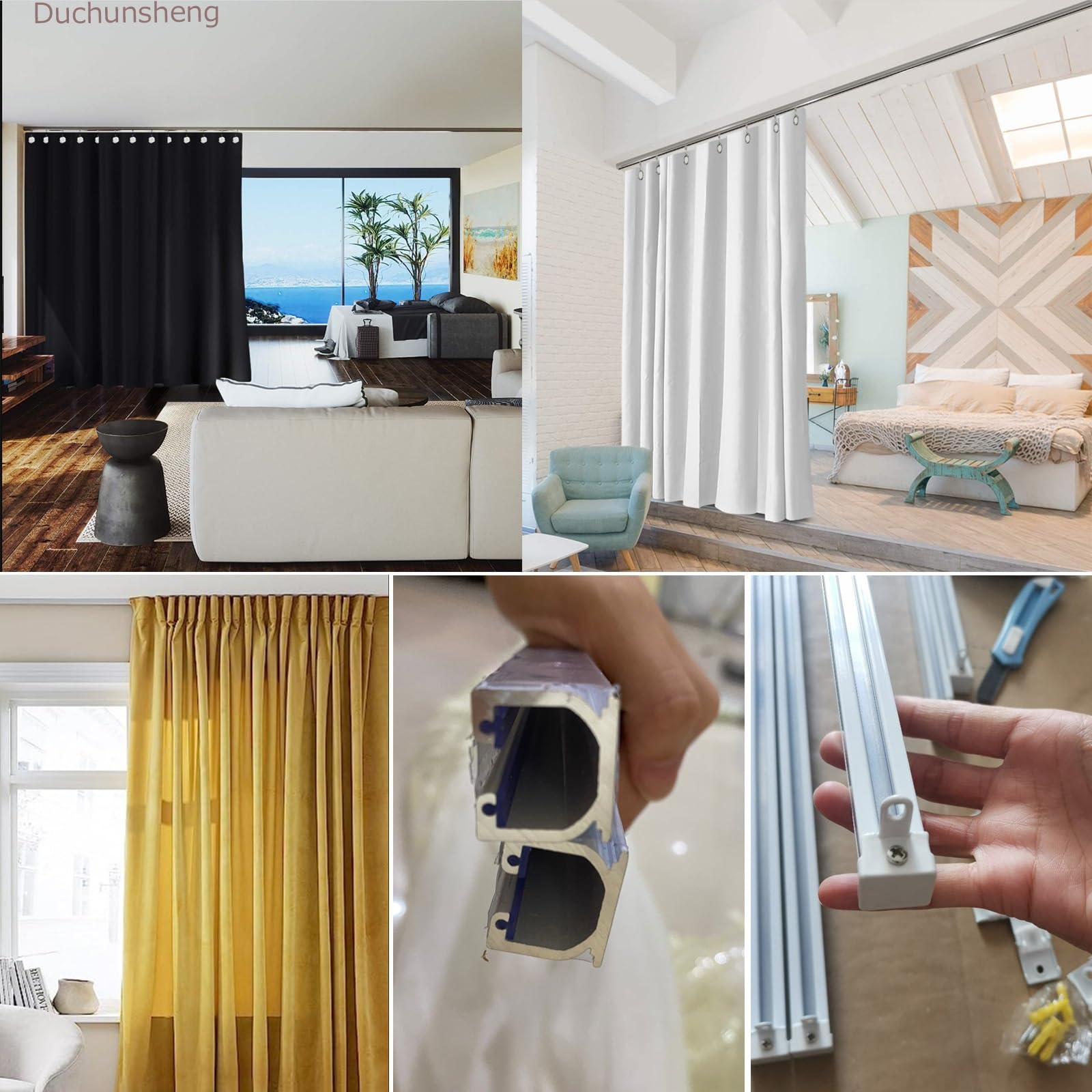 Outdoor Side Mount Curtain Track