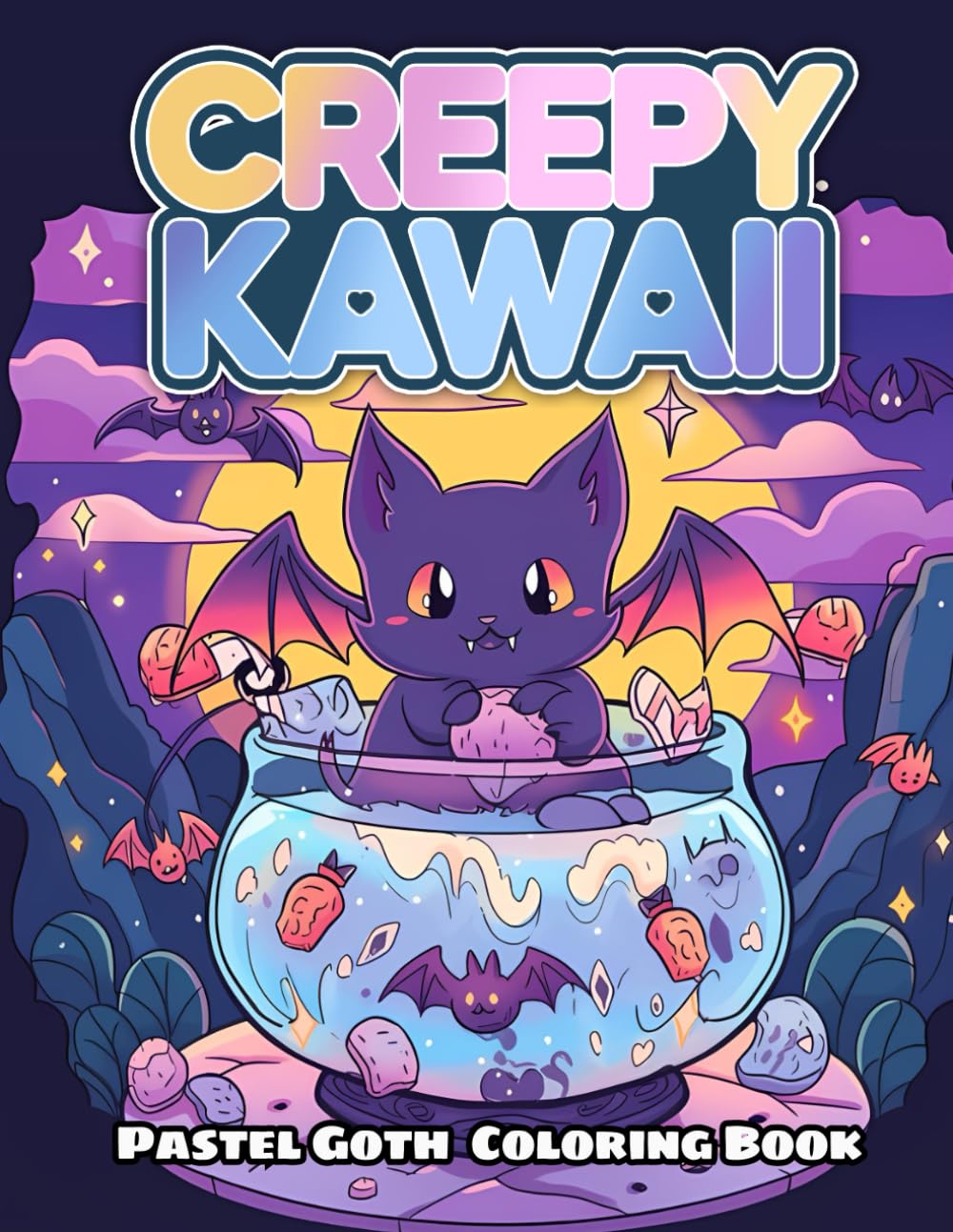 Amazon.com: Creepy Kawaii Pastel Goth Coloring Book: with 25 pages High ...