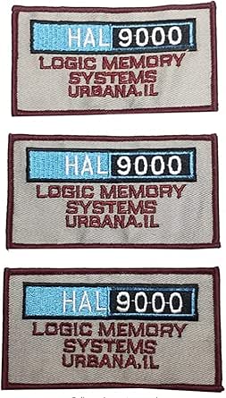 Amazon.com: Hal 9000 Logic Memory Systems Embroidered 4 Inches Wide Set ...