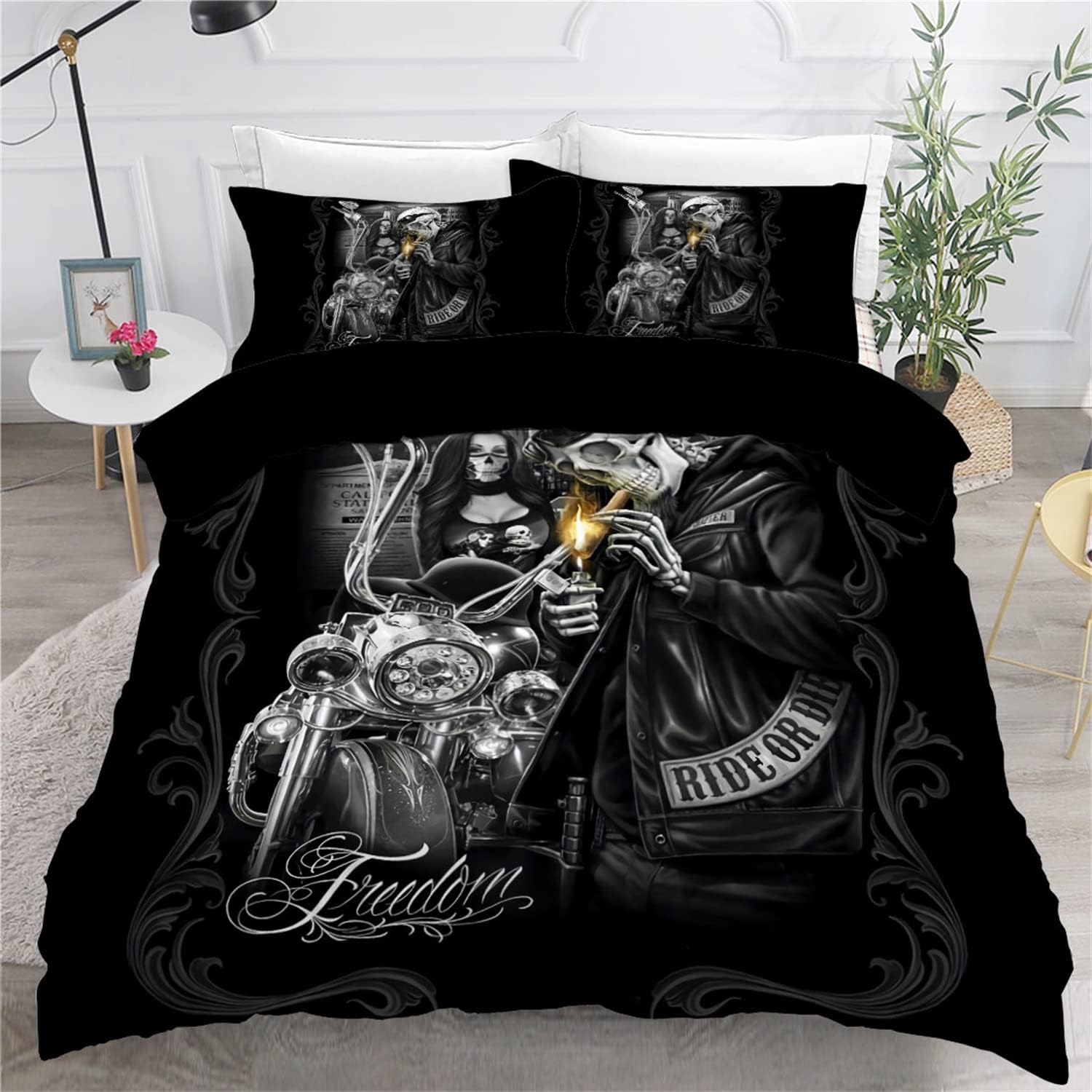 Eveone Punk Duvet Cover Single/Double/King/Super King Size Bed Sheets ...