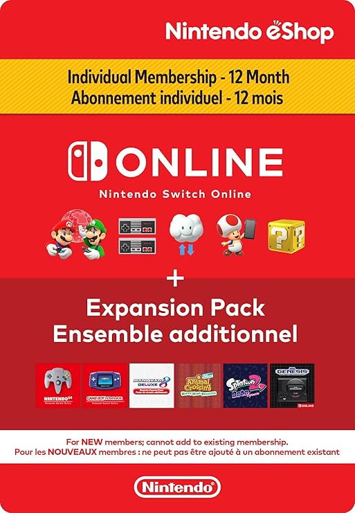 Nintendo Switch Online Expansion Pack 12-Month Digital Membership