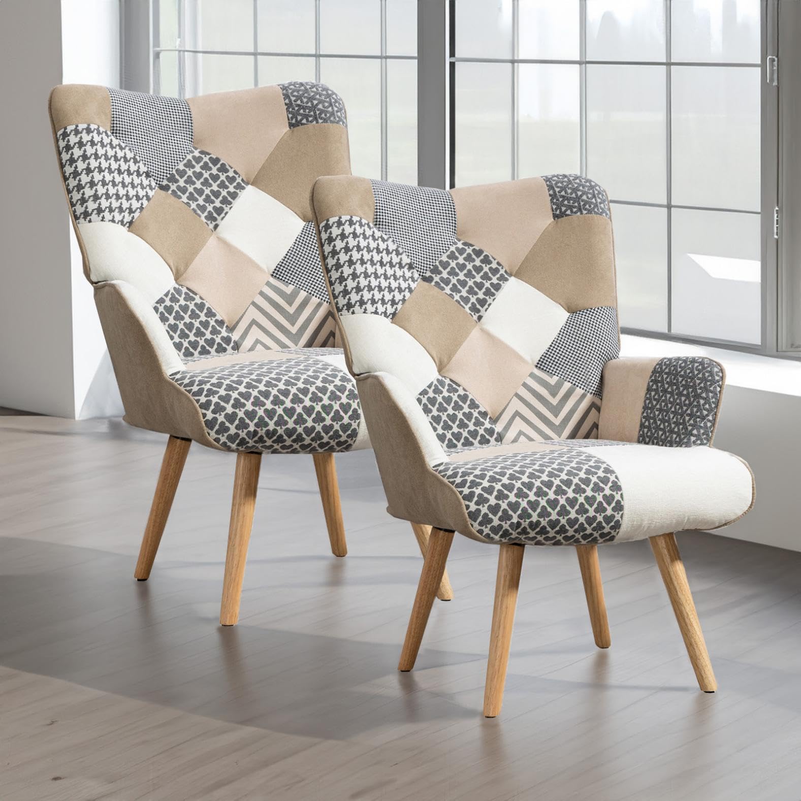 Amazon.com: SAETSFEG Accent Chairs for Living Room, Modern High Back ...