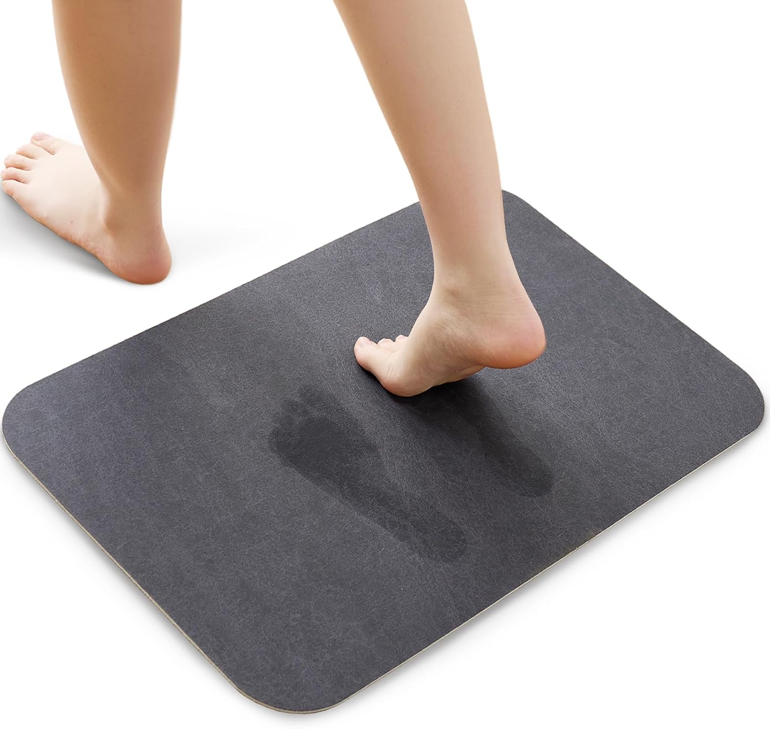 Amazon | Keusnix 珪藻土 バスマット けいそうど お風呂マット ソフト (洗える) 速乾 SGS検査済み 吸水 消臭 滑り止め 収納便利 シンプルおしゃれ 60*40cm ...